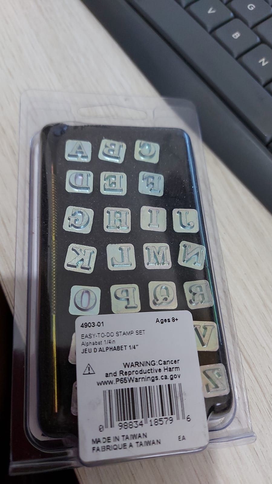 JOGO DE LETRA TANDY ALFABETO FÁCIL 1/4 "(6 MM) 4903-01 - Tony West Couros