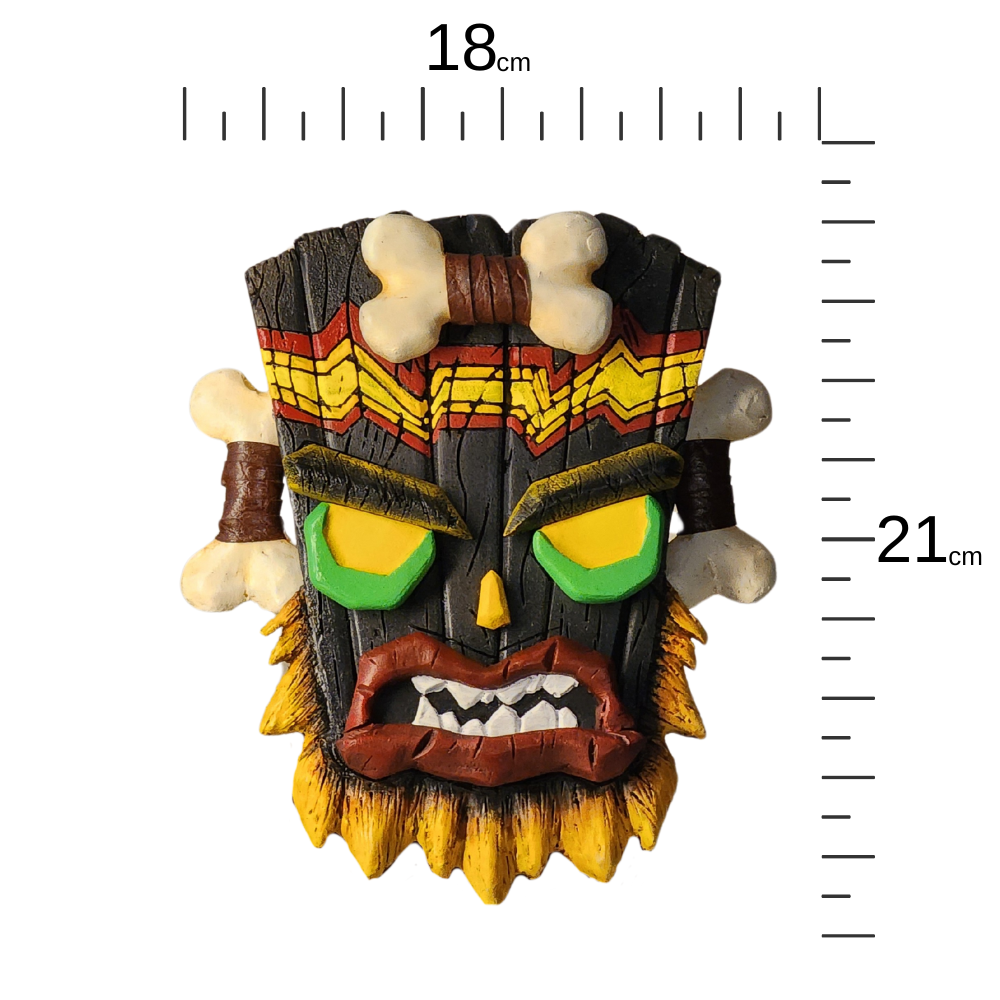 Réplica Artesanal da Máscara Uka Uka - Crash Bandicoot | AzeTech Geek ...