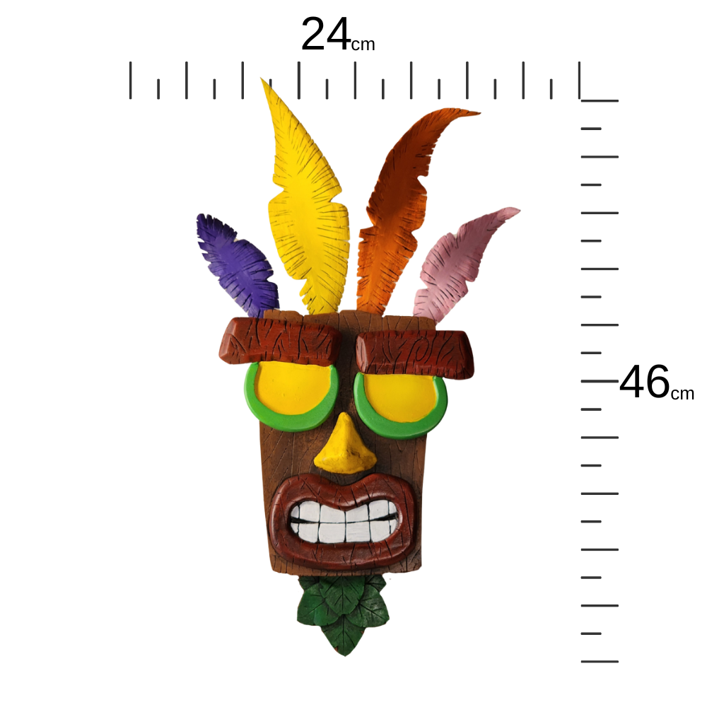 Réplica Artesanal da Máscara Aku Aku - Crash Bandicoot | AzeTech Geek ...