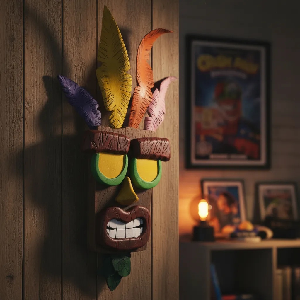 Réplica Artesanal da Máscara Aku Aku - Crash Bandicoot | AzeTech Geek ...