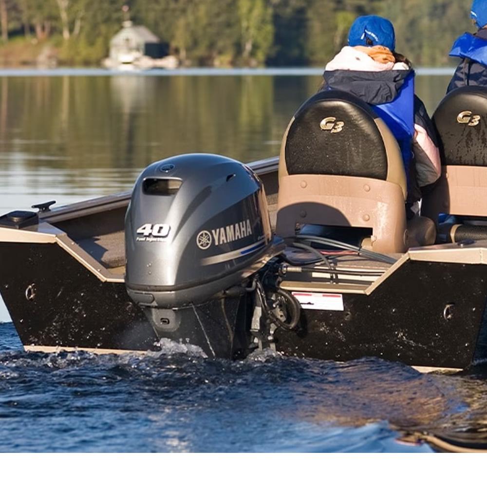 Motor de Popa Yamaha 40 HP FETL 4 Tempos — Partida Elétrica, Comando ...