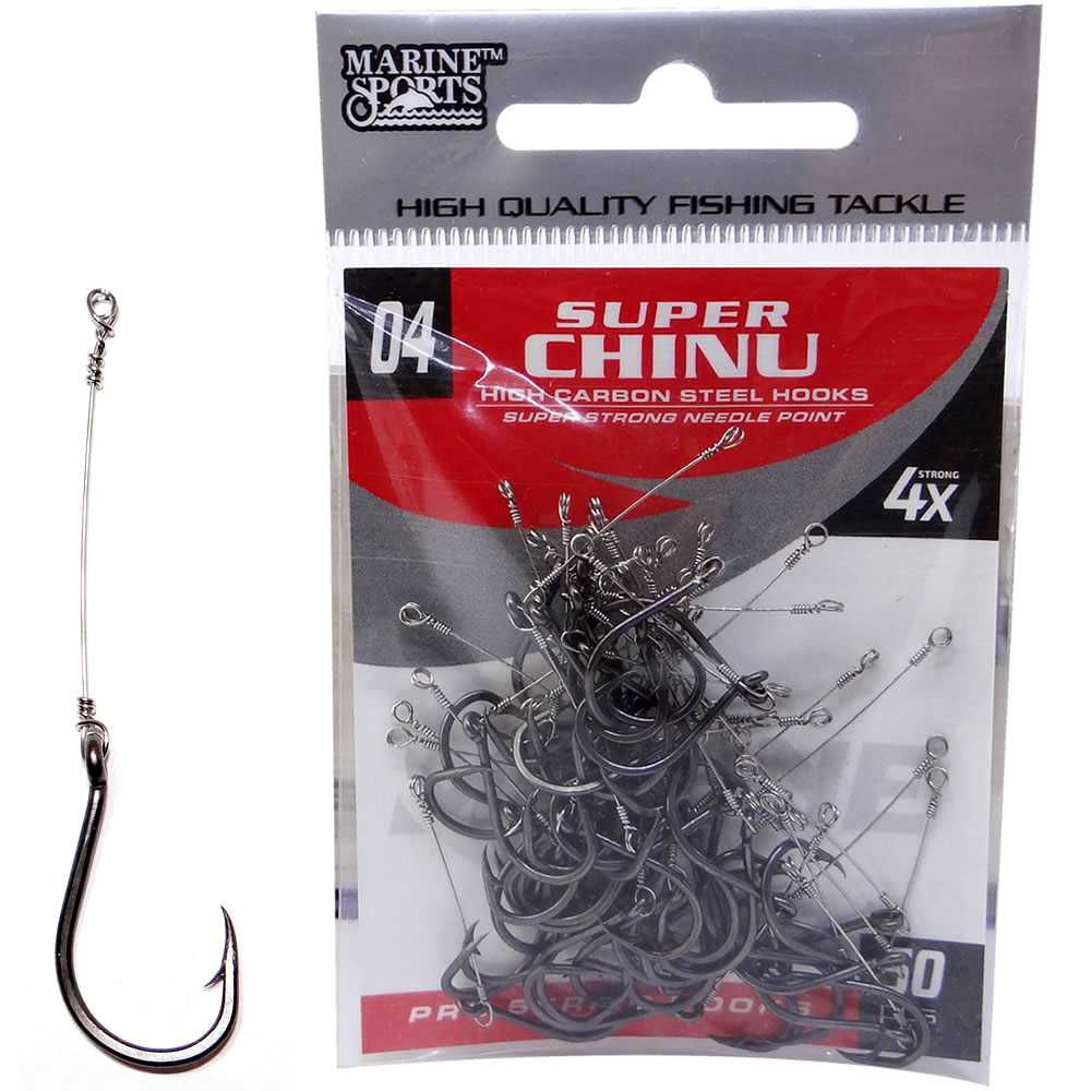 Anzol Marine Sports Super Chinu 4X Encastoado N.4 com 50 un. - Martinelli Pesca e Náutica - As ...