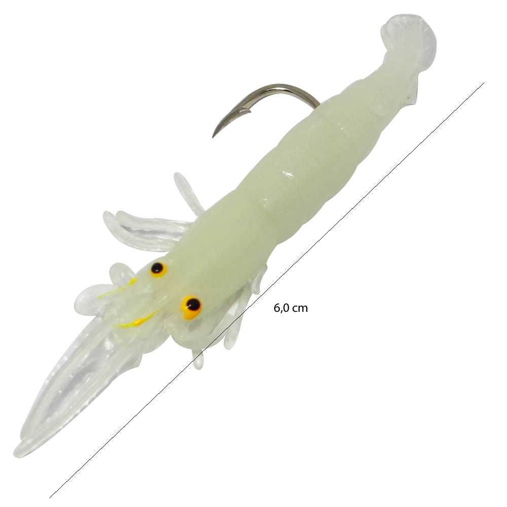 Isca Camarão Fluorescente c/ 5 un. Tl05-1164-31ha - Martinelli Pesca e ...