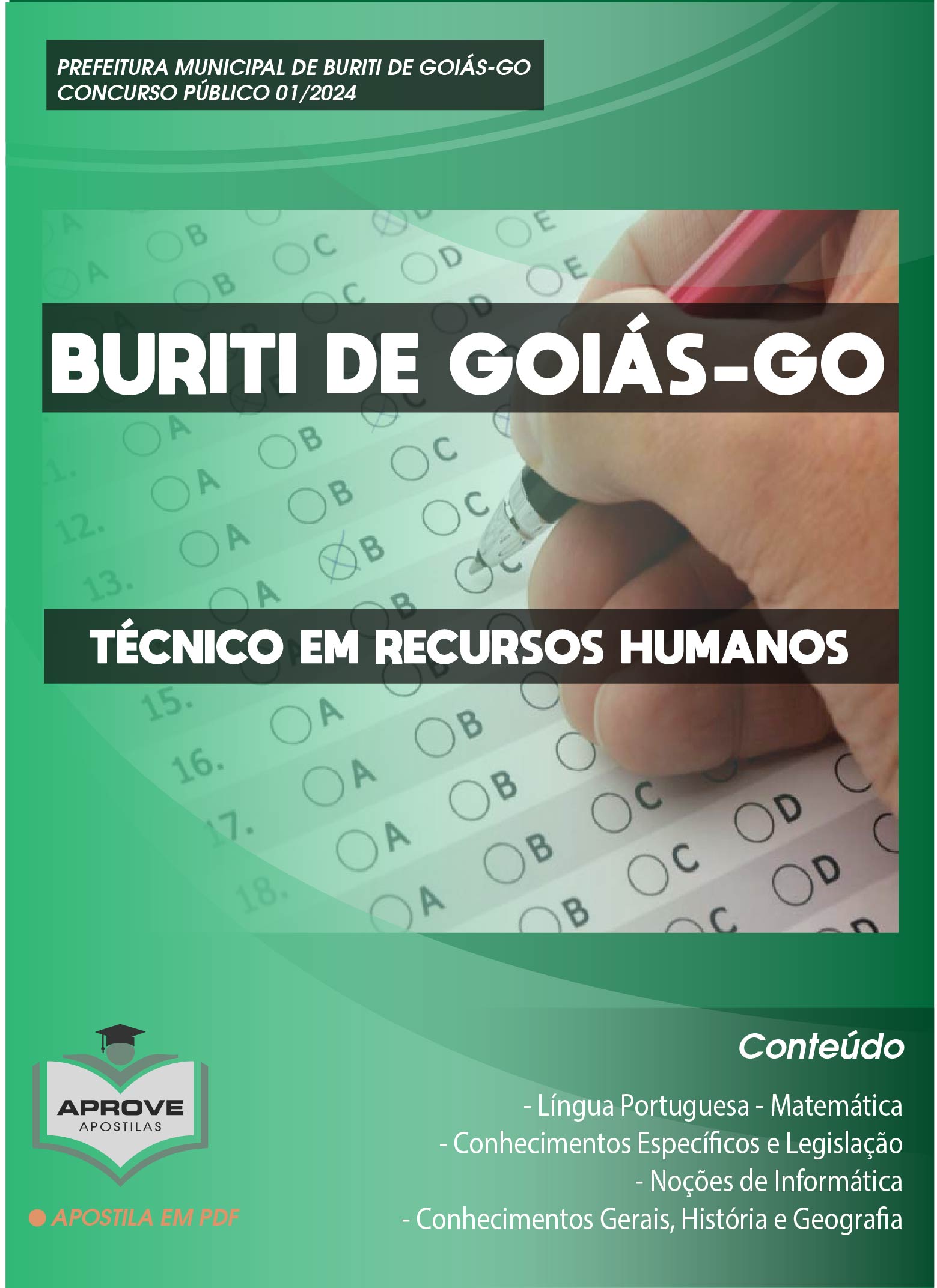 APOSTILA BURITI DE GOIÁS - TÉCNICO EM RECURSOS HUMANOS - Aprove Apostilas