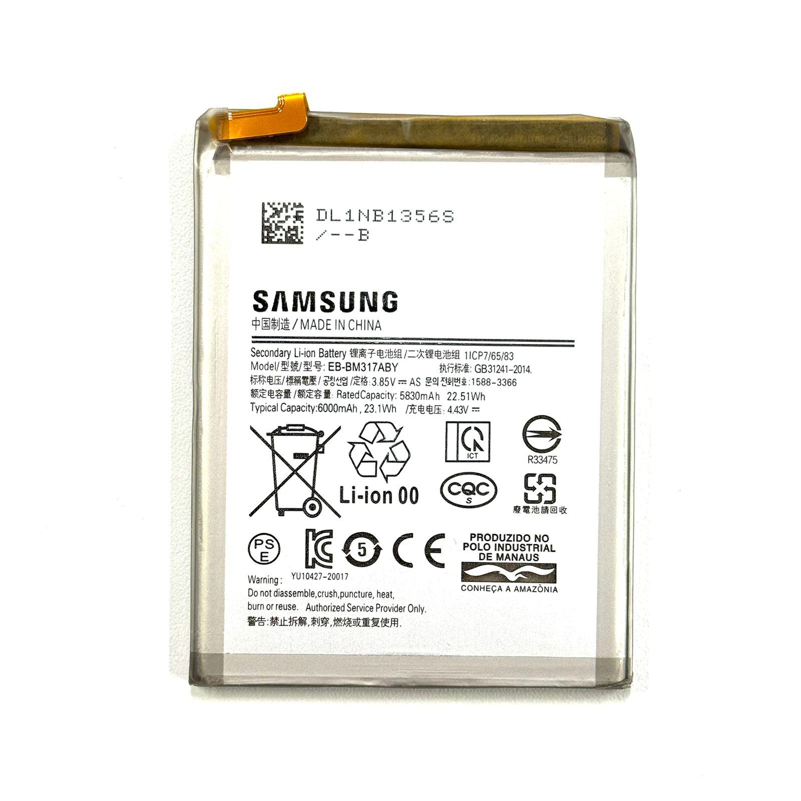 Bateria Samsung M31 / M31s ( EB-BM317ABY ) - Smarts Parts