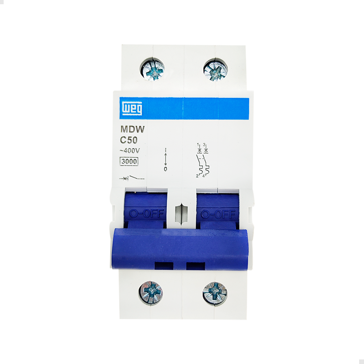 Minidisjuntor Weg Bipolar Mdw Curva C 50a - Unitek Comércio - Distribuidor e Assistência Técnica ...