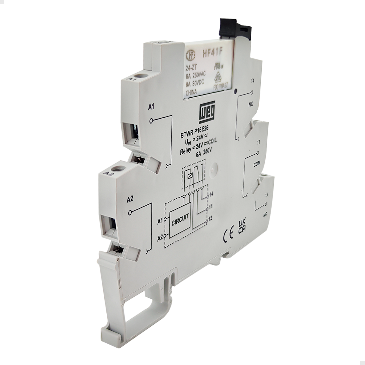 Relé De Interface Weg 24v 1naf 6a Btwr P16e26 Borne - Unitek Comércio ...