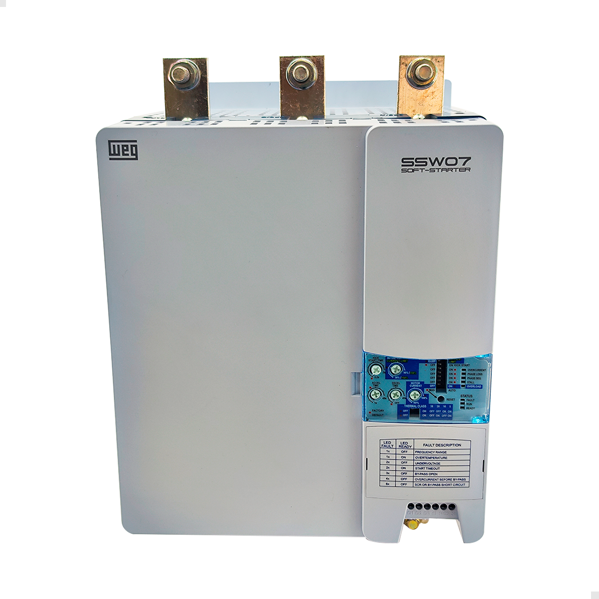 Soft-starter Weg Ssw07 255a 220v 100cv 380v 175cv 440v 200cv - Tamanho 4 - Unitek Comércio ...
