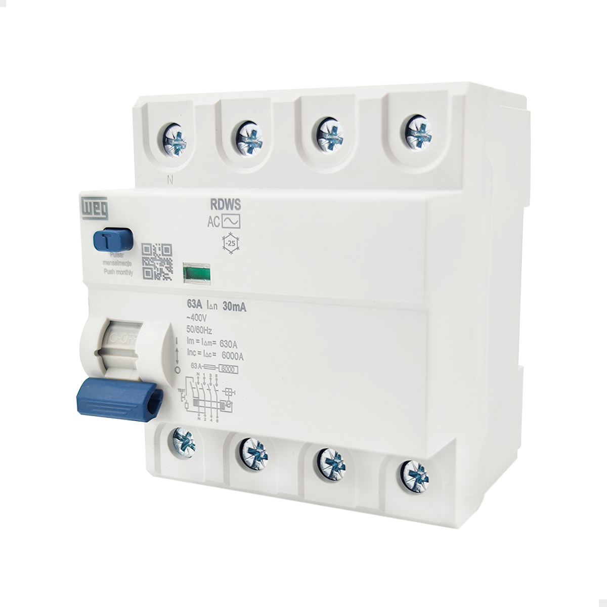 Interruptor Diferencial Dr Weg 63a 30ma Tetrapolar Rdws AC - Unitek Comércio - Distribuidor e ...