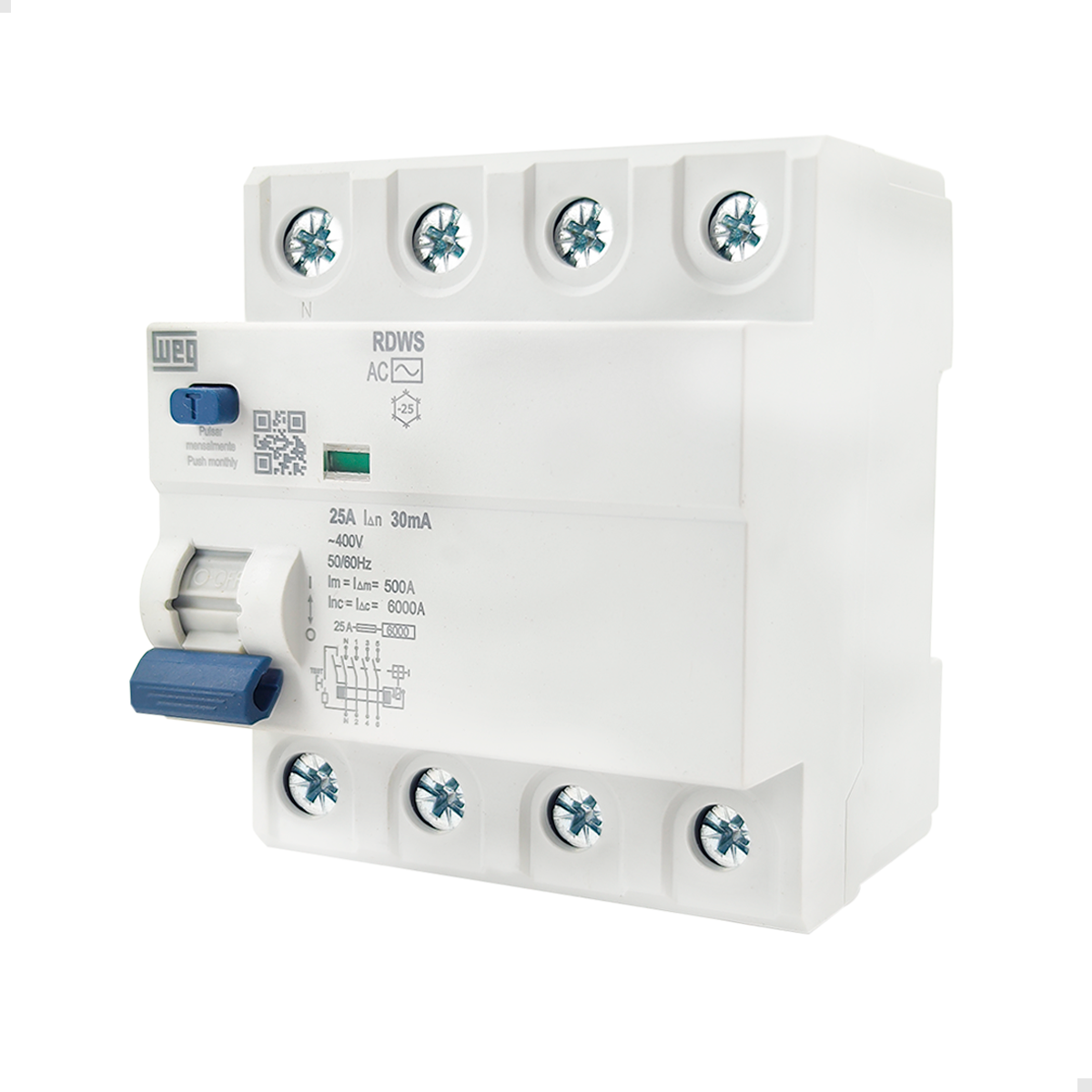 Interruptor Diferencial Dr Weg 25a 30ma Tetrapolar Rdws AC - Unitek Comércio - Distribuidor e ...