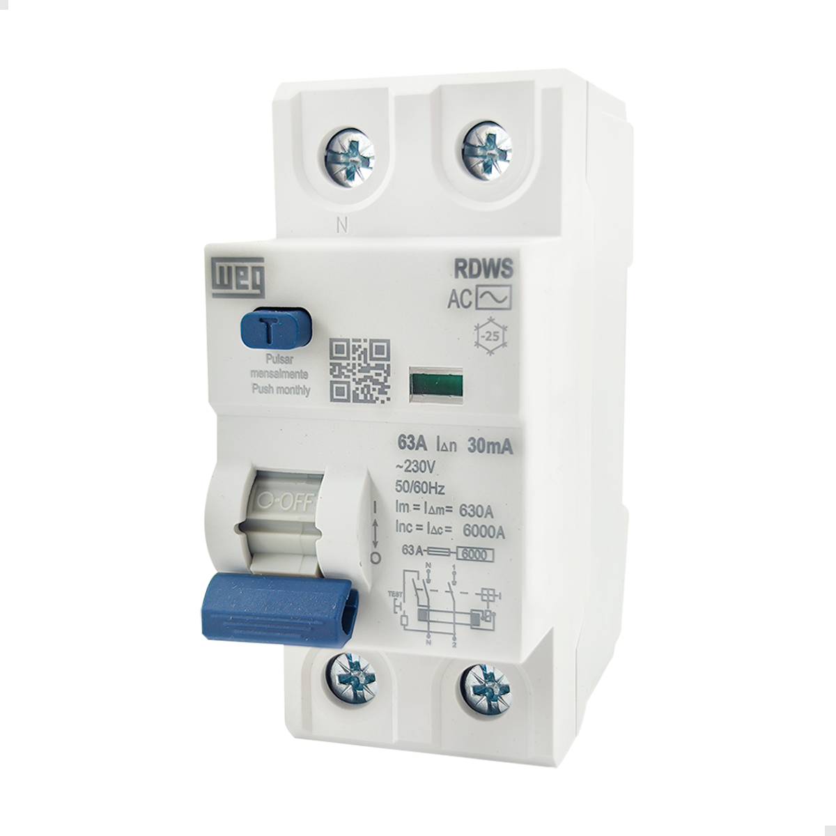 Interruptor Diferencial Dr Weg 63a 30ma Bipolar Rdws AC - Unitek Comércio - Distribuidor e ...