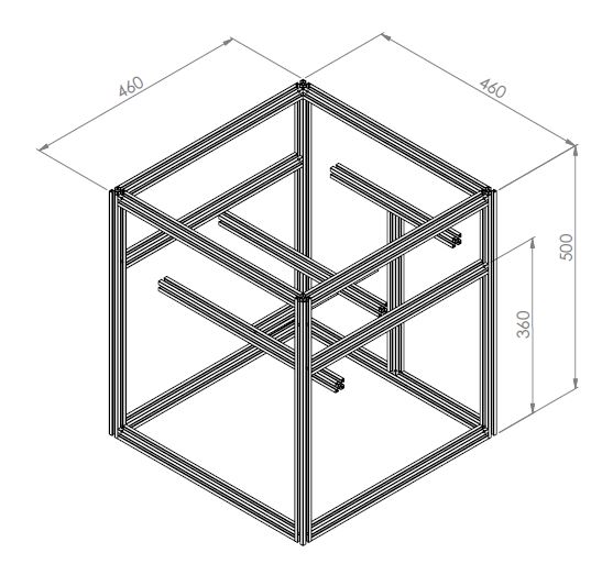 Kit Frame Azul para Impressora 3D Voron Trident | Alumínio - Forseti ...