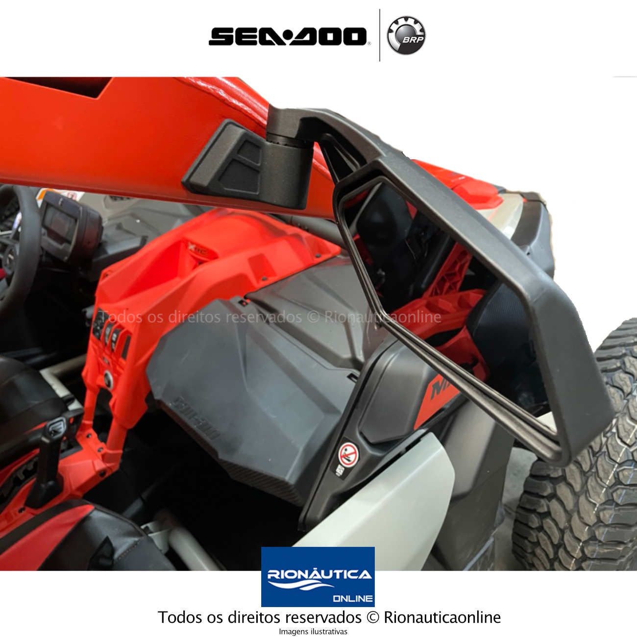 Espelho Retrovisor Can-am UTV Maverick X3 - Racing side Mirrors ...