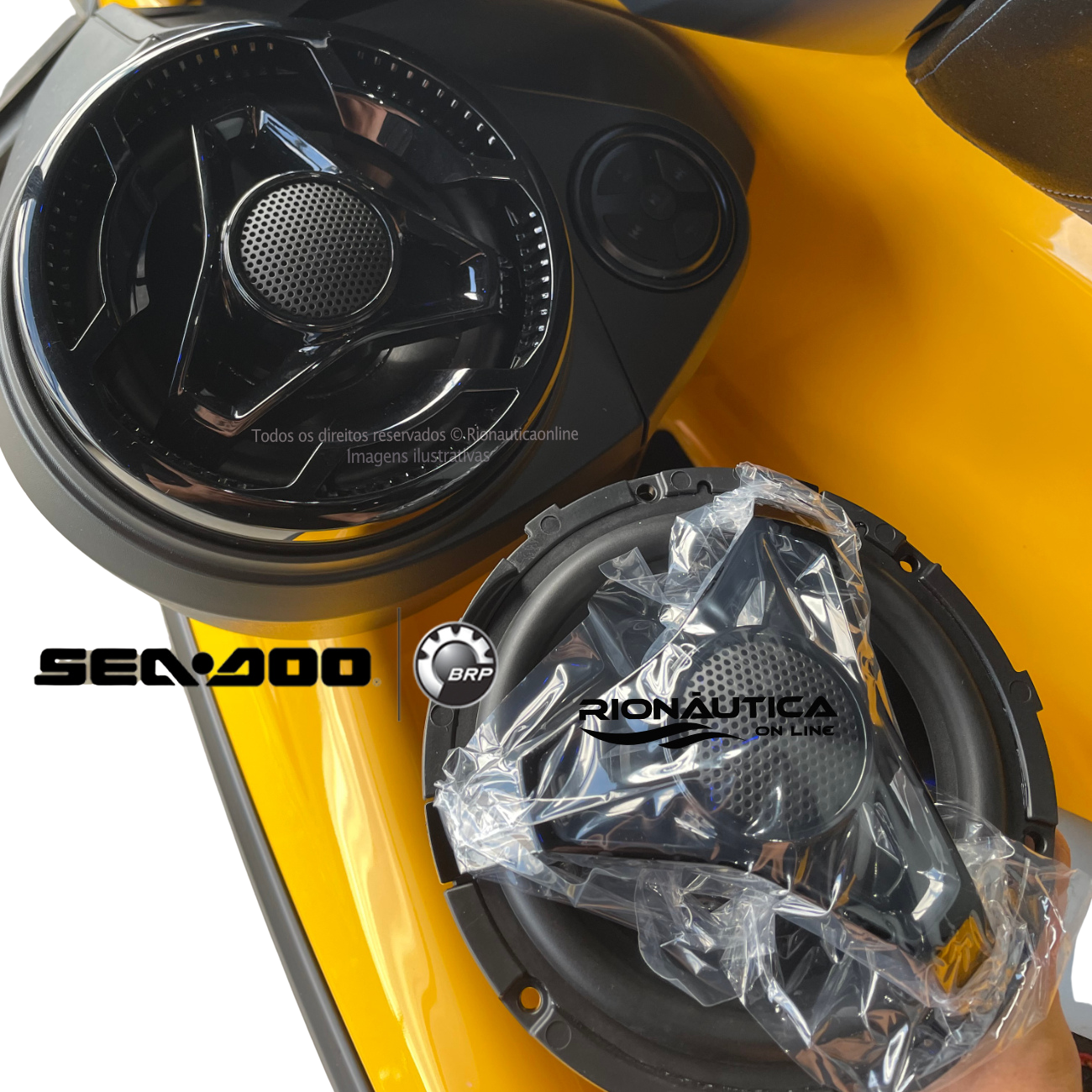 Alto Falante Sistema de Som Bluethooth Original Sea Doo 278003463 ...