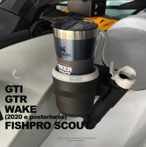 Porta Copo Suporte Vara Linq Sea Doo Gti Gtr Wake Fishpro Esquerdo ...