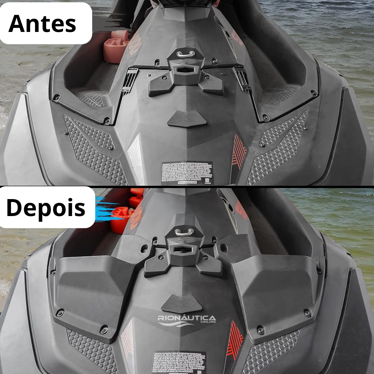 Kit De Apoio Aos Pes Jet Spark Original Sea Doo 295100705 - Rionautica ...