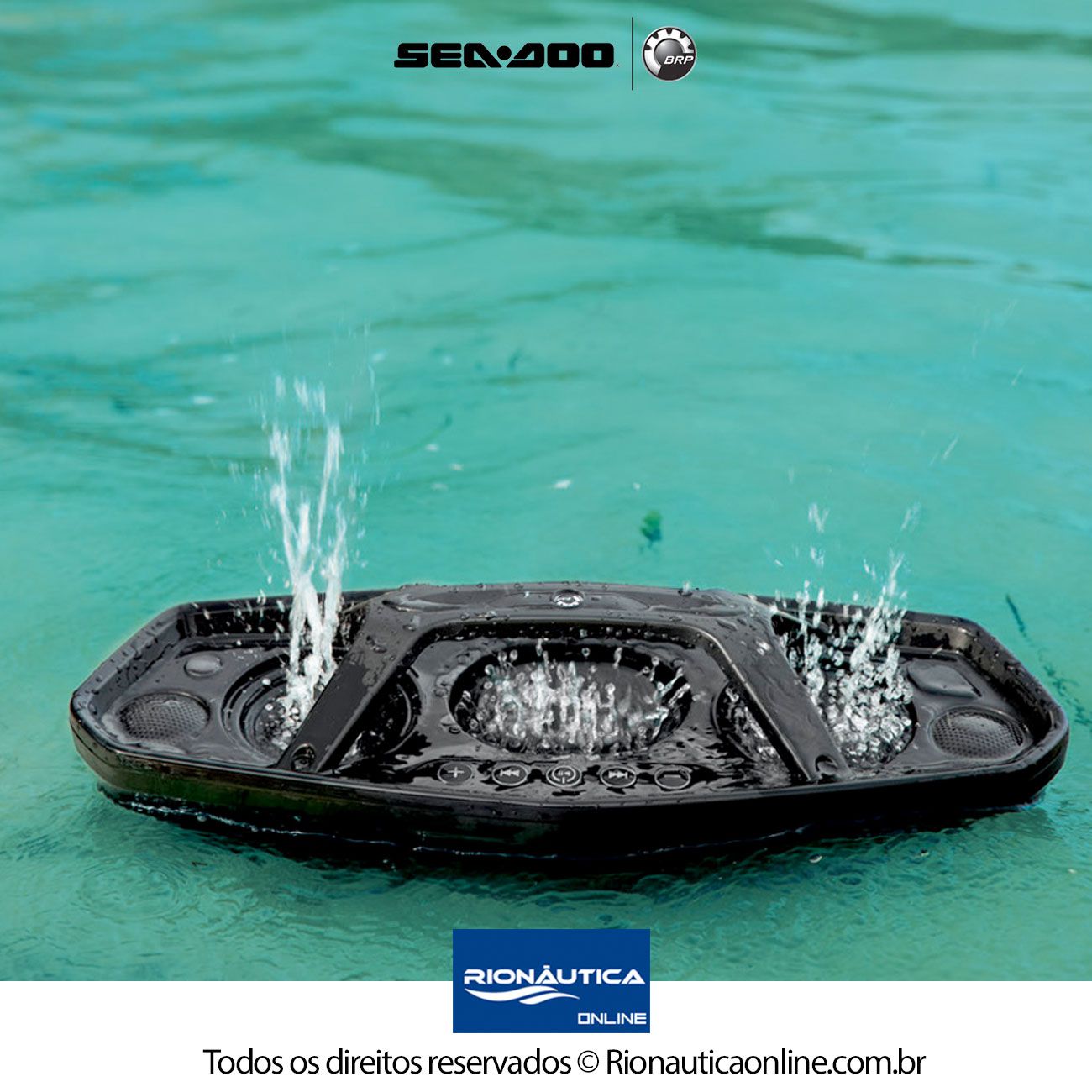 Sistema de Som Bluetooth Jet Ski Spark com Suporte Incluso - Sea Doo ...