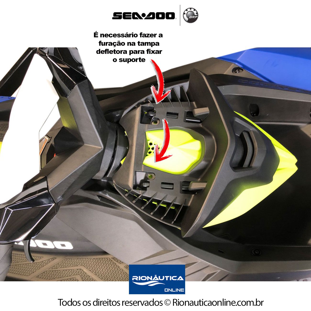Sistema de Som Bluetooth Jet Ski Spark com Suporte Incluso - Sea Doo ...