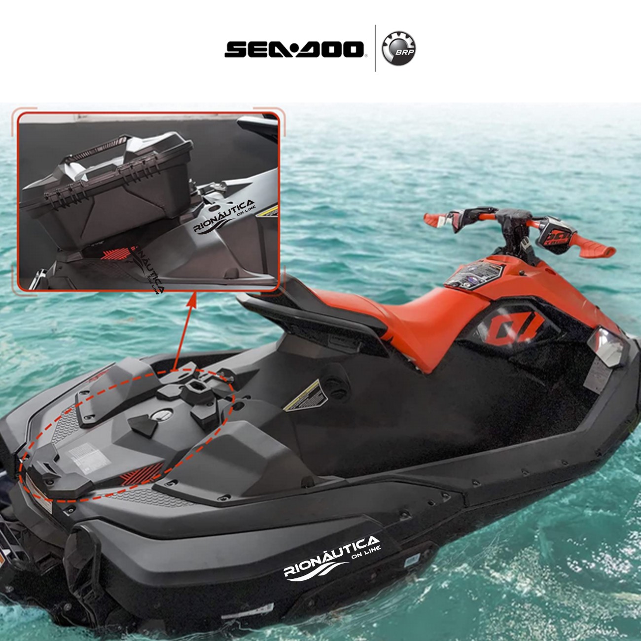 Kit Instalacao Base LinQ Spark 2up Trixx 2 lugares Sea Doo - Rionautica ...