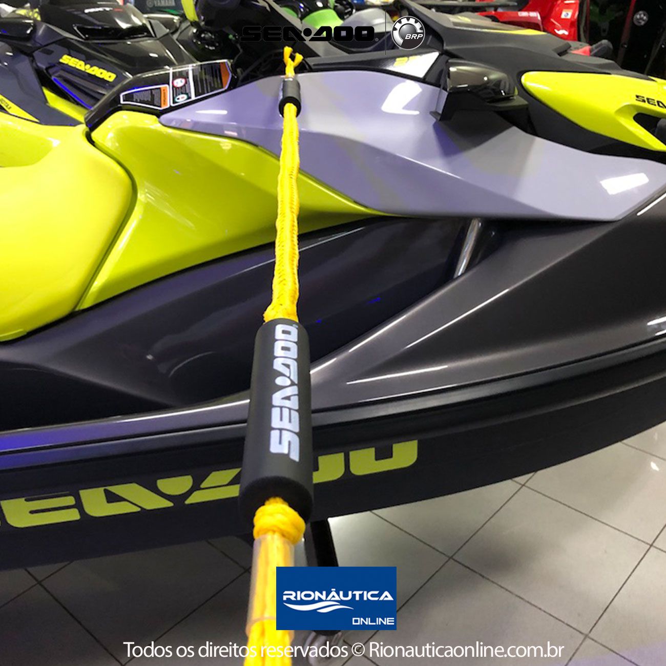 Amarra de Cais Flutuante Cabo Corda de Atracação em Nylon Sea Doo ...