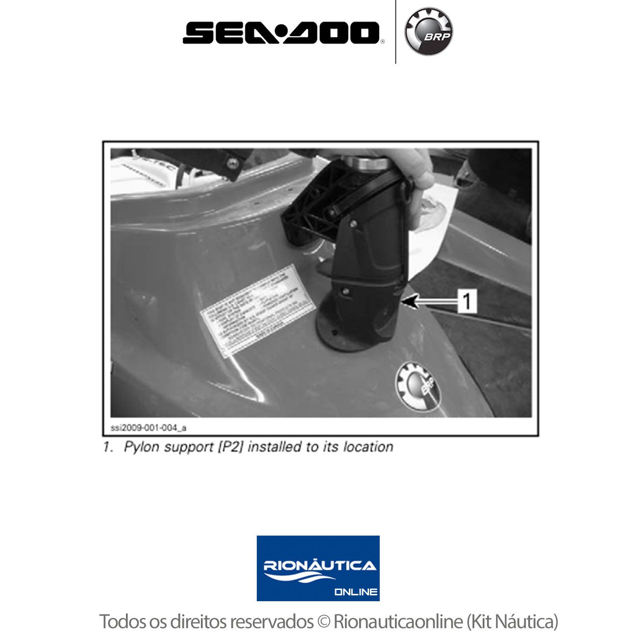Mastro Torre Retrátil Para Wakeboard Sea Doo 295100457 - Rionautica sua ...
