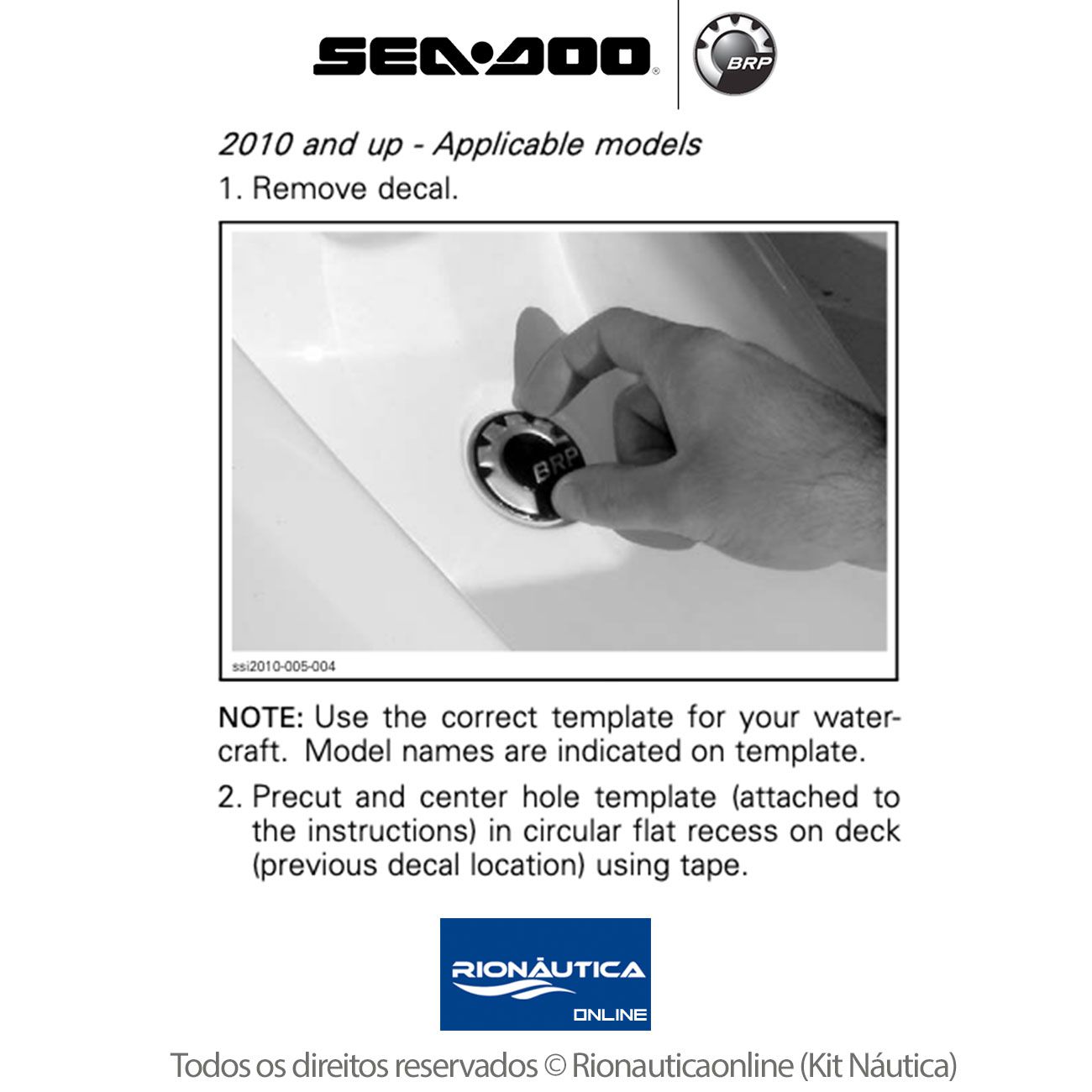 Mastro Torre Retrátil Para Wakeboard Sea Doo 295100457 - Rionautica sua ...