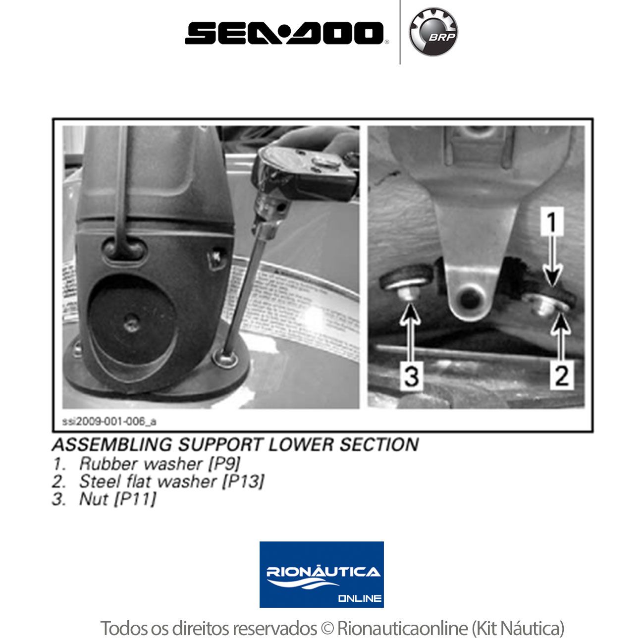 Mastro Torre Retrátil Para Wakeboard Sea Doo 295100457 - Rionautica sua ...