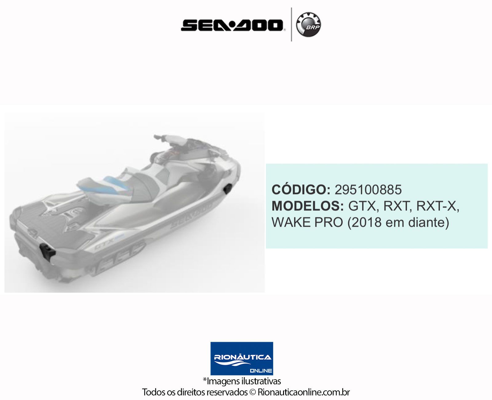 Cunho de Amarracao Atracacao Sistema Retratil Original Sea-Doo ...