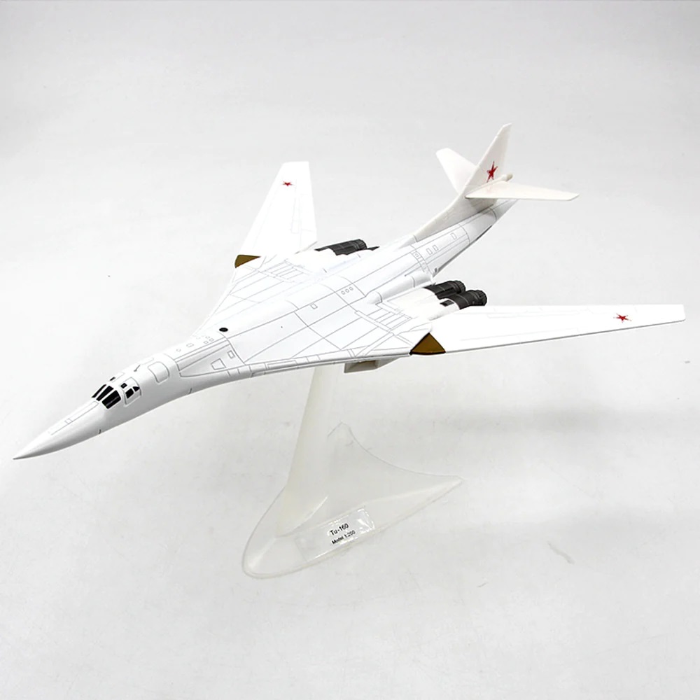 TU-160 - GRANDE - COM ASAS DE GEOMETRIA VARIÁVEL - METAL - 1:200 - Loja ...
