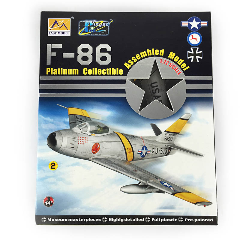 F-86 SABRE - ESCALA 1:72 - EASY MODEL - Loja Águias de Aço