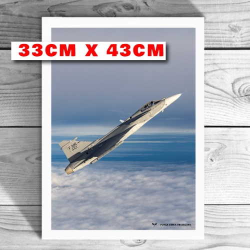 Quadro - Gripen-E (33cm x 43cm) - Loja Águias de Aço