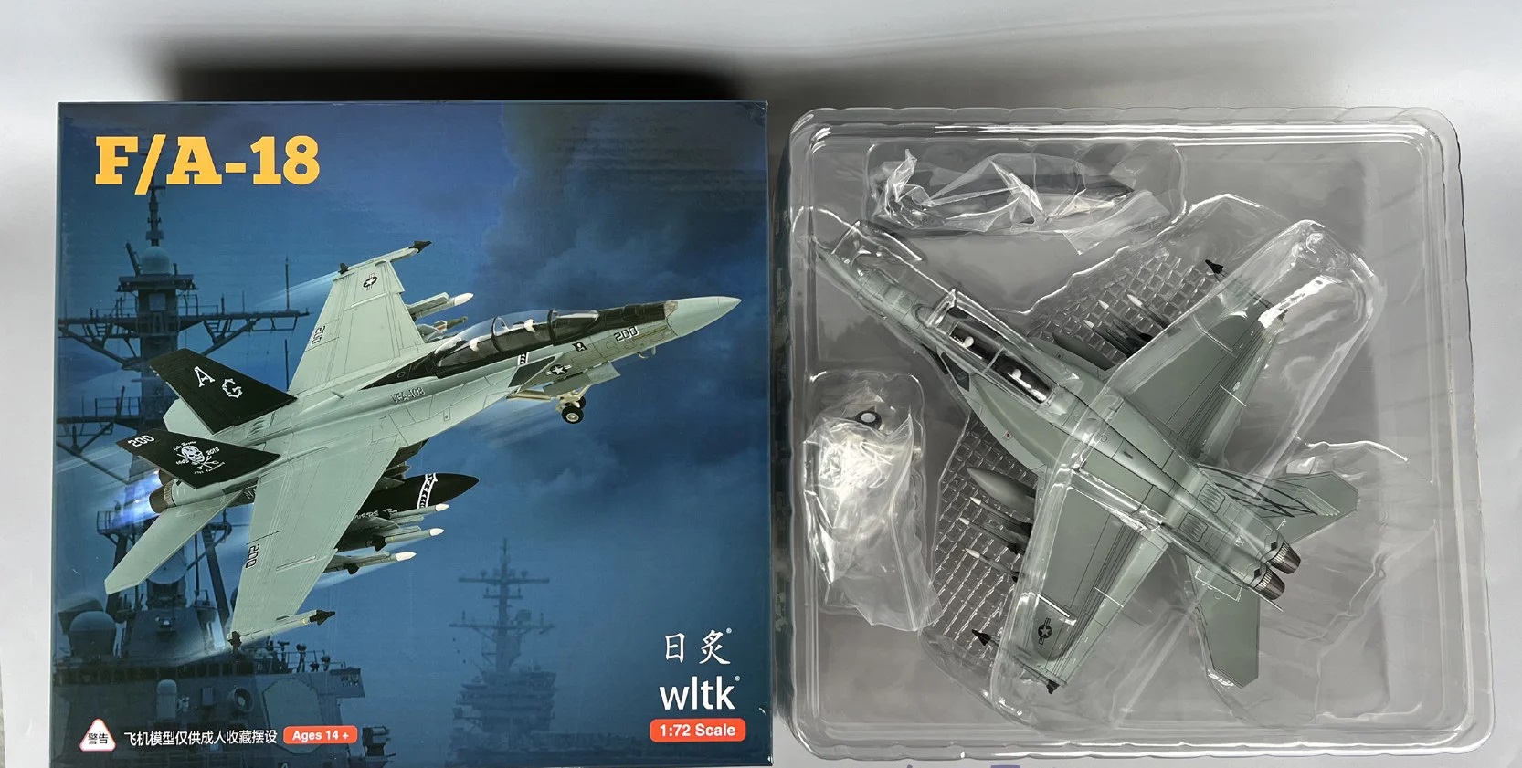 F/A-18 Super Hornet - METAL - Com opção de trem de pouso - 1:72 (Grande ...