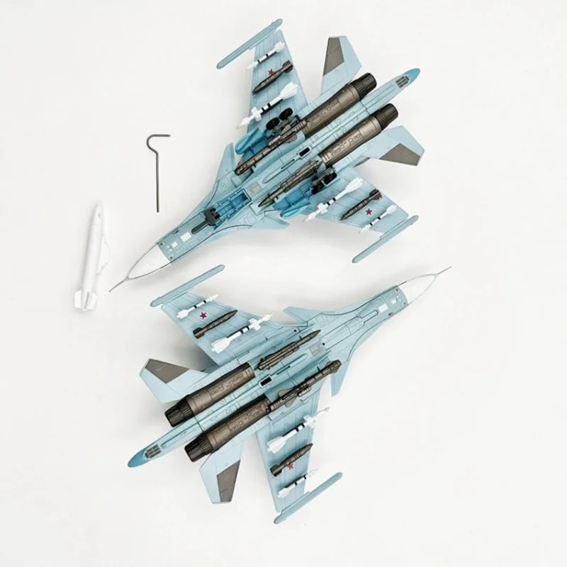 RARO! SU-34 FULLBACK - METAL - Com opções de trem de pouso - 1:100 ...