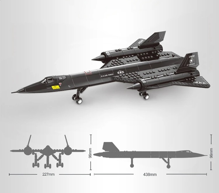 SR-71 BLACKBIRD - Blocos de montar - 183 peças - GRANDE (44 cm) - Loja ...