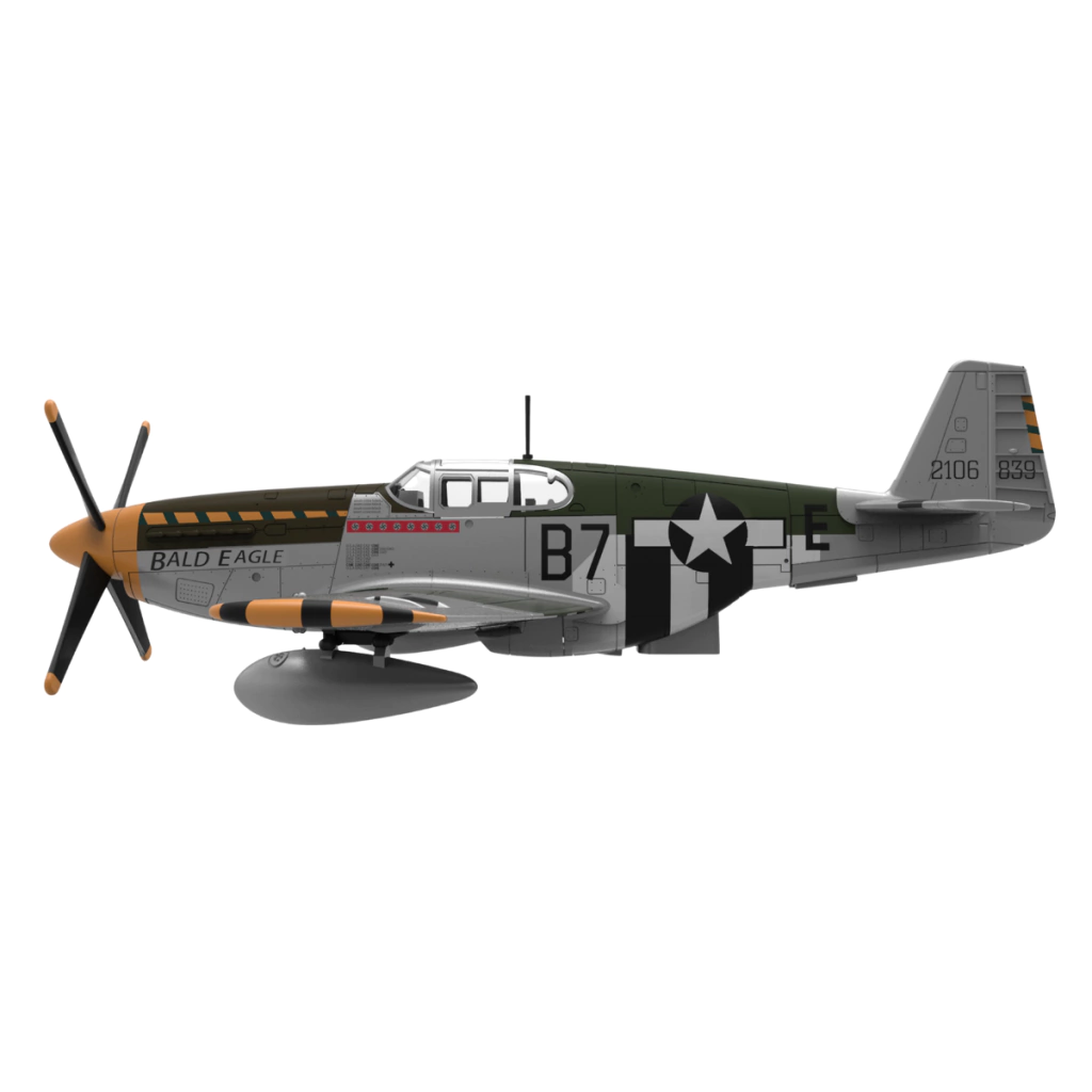 Avião da 2ª Guerra P51 Mustang- METAL - 1:72 - com hélice móvel - Loja ...