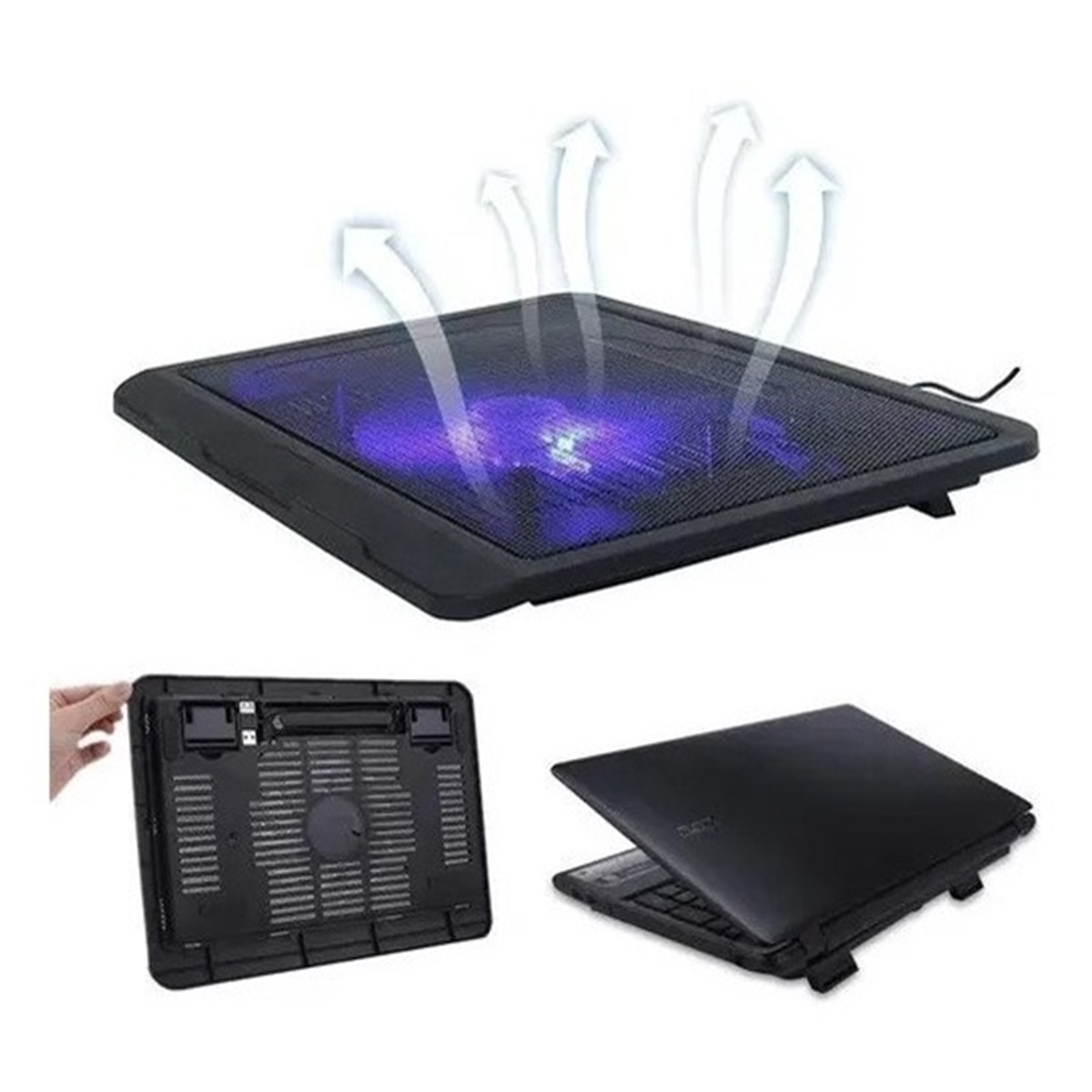 Suporte Notebook 15.4p com Cooler - Loja Solutech Eletrônicos e Acessórios