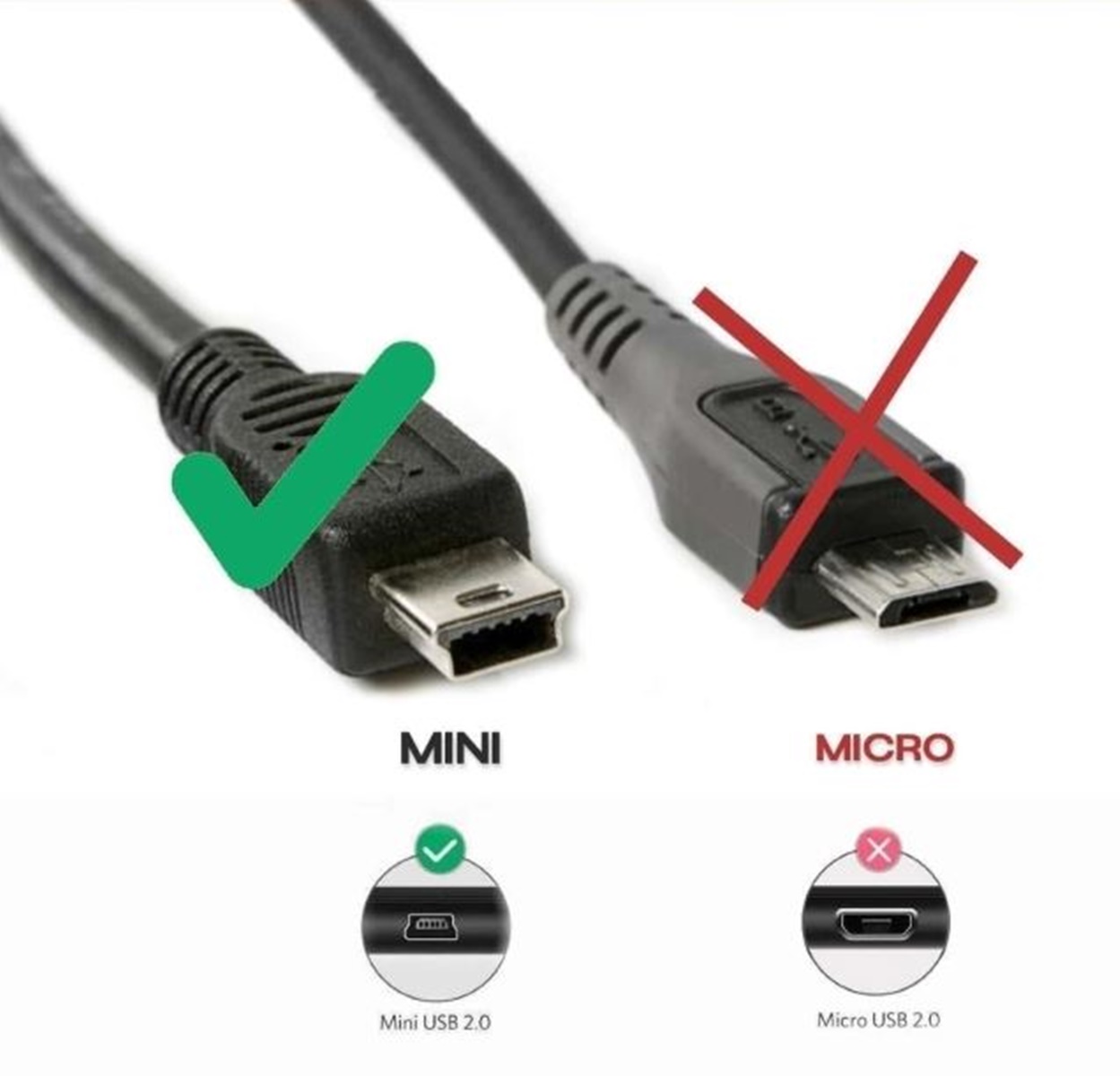 Cabo USB Macho x Mini USB V3 70cm - Loja Solutech Eletrônicos e Acessórios
