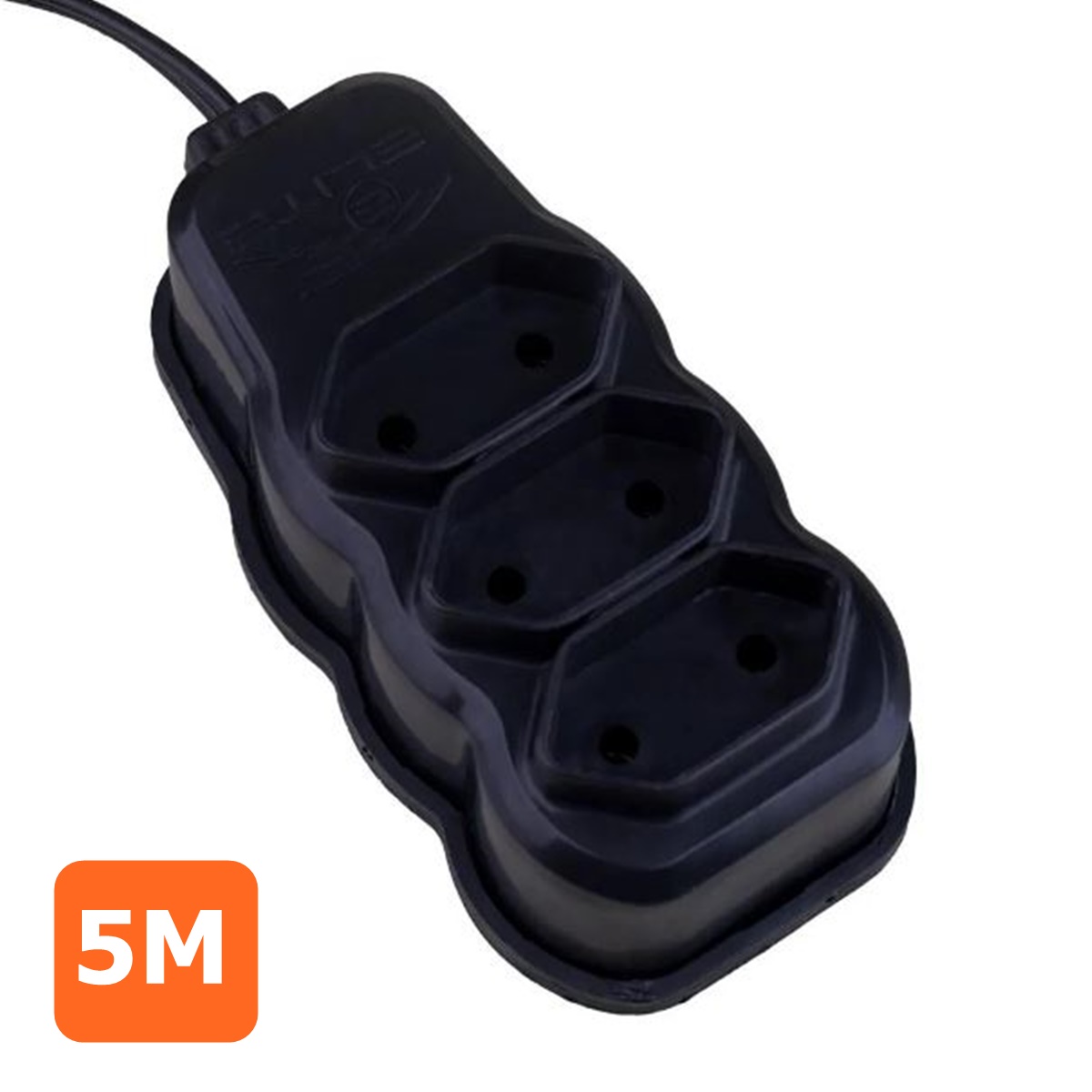 Extensão Elétrica 3 tomadas 5 Metros Bipolar (2P) 10A Bivolt - Loja Solutech Eletrônicos e ...