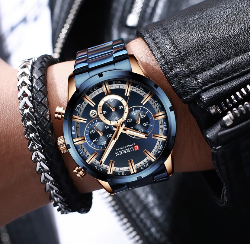 Relógio Curren 8355 Azul - Relógios Curren