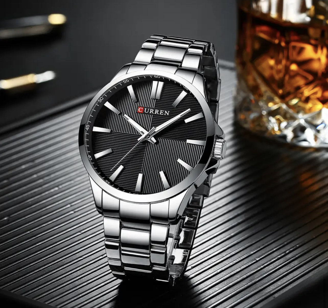 Relógio Curren 8322 Prata - Relógios Curren