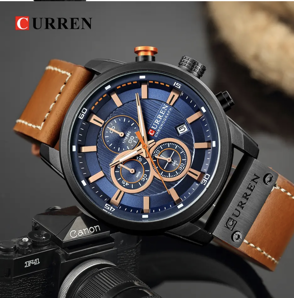 Relógio Curren 8291 Azul Marinho - Relógios Curren