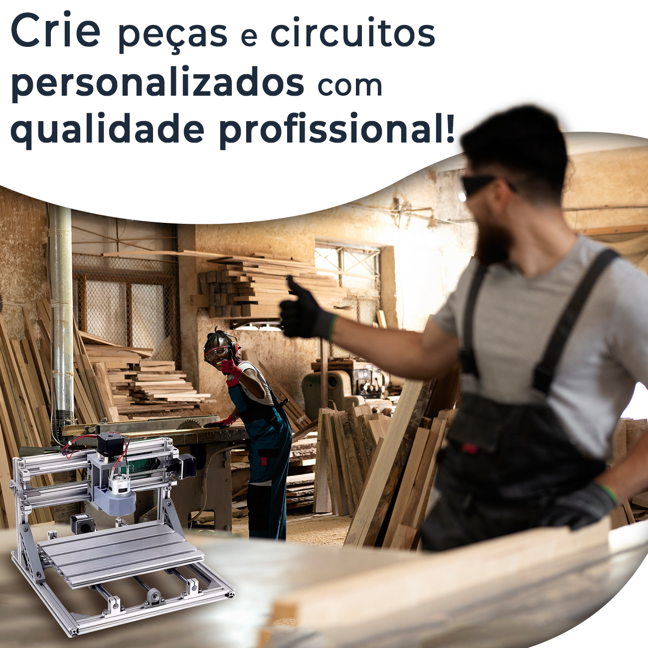 Mini Fresadora Cnc 3018 Diy P/ Pci Eletrônica - Brasil c/ NF - Robomix - Conectando você ao que ...