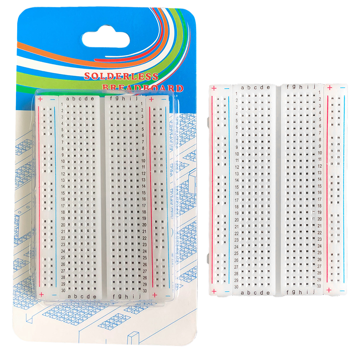 5x Protoboard Breadboard 400 Pontos Furos Pinos - Robomix - Conectando você ao que há de melhor