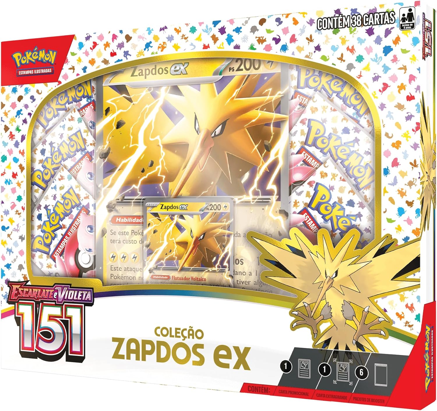 Box Coleção 151 - Zapdos EX - Koopa Troopa Games