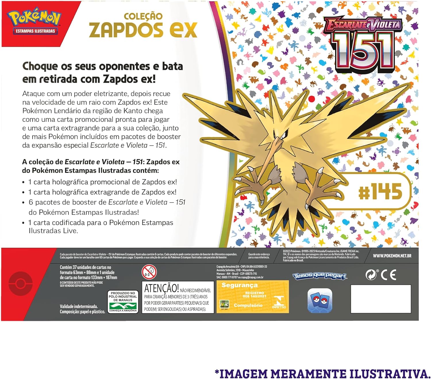 Box Coleção 151 - Zapdos EX - Koopa Troopa Games