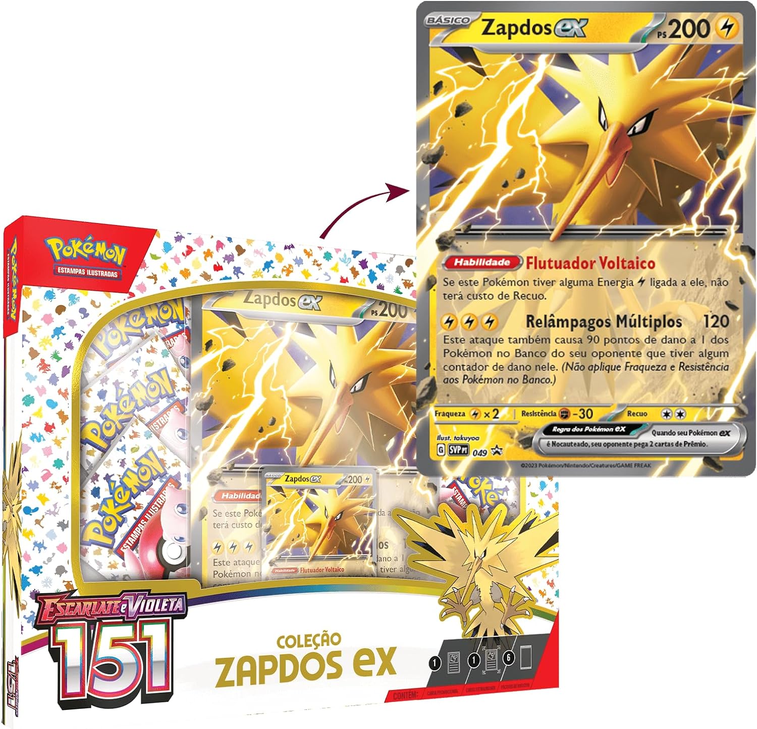 Box Coleção 151 - Zapdos EX - Koopa Troopa Games