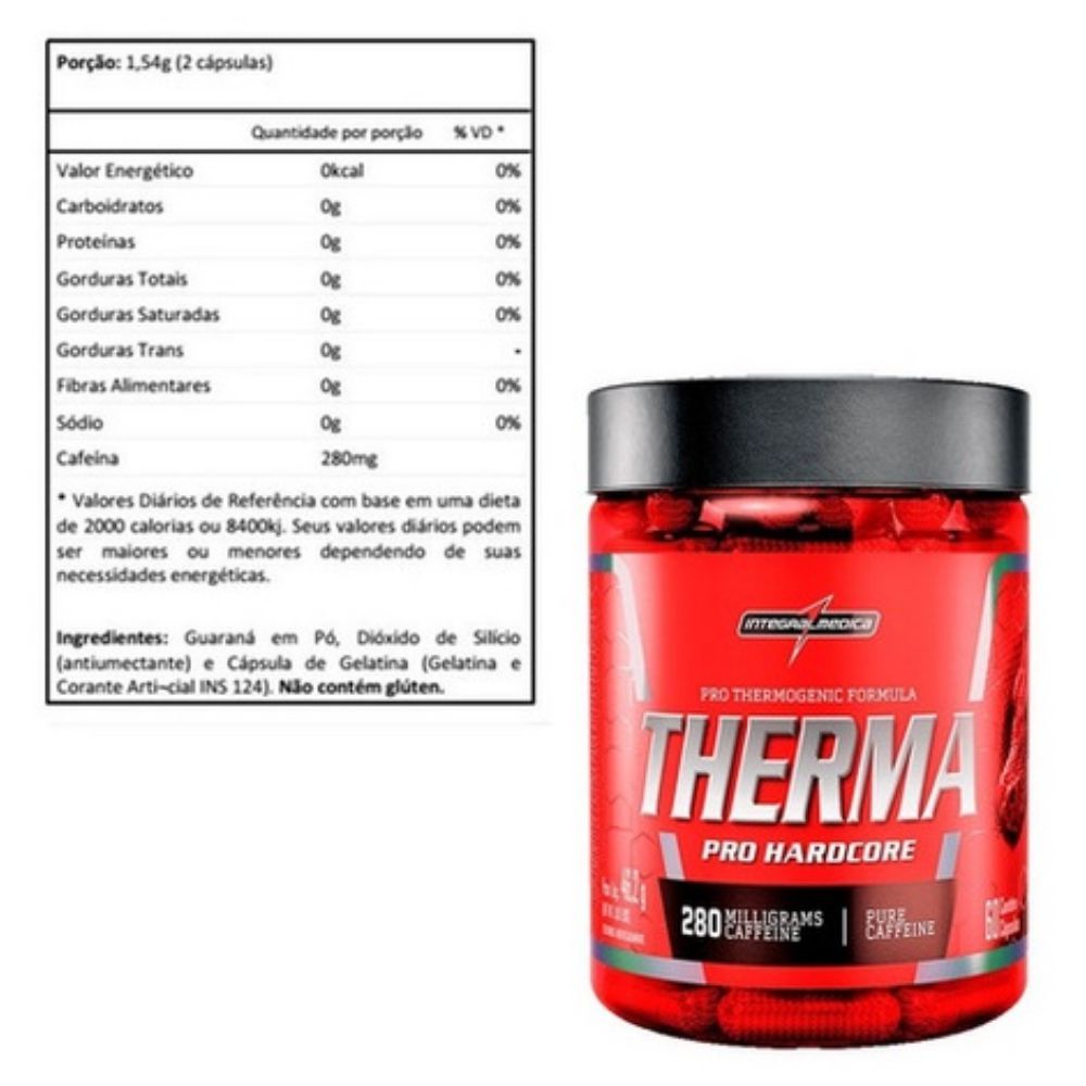 THERMA PRO HARDCORE INTEGRALMÉDICA - 60 CAPS - Curitiba Nutrition ...