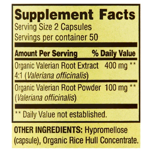 Spring Valley Valerian Root Capsules, 500 mg - Compras e Comprinhas