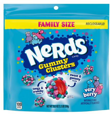 NERDS Gummy Clusters, Candy, Very Berry, Crunchy and Gummy - Compras e ...