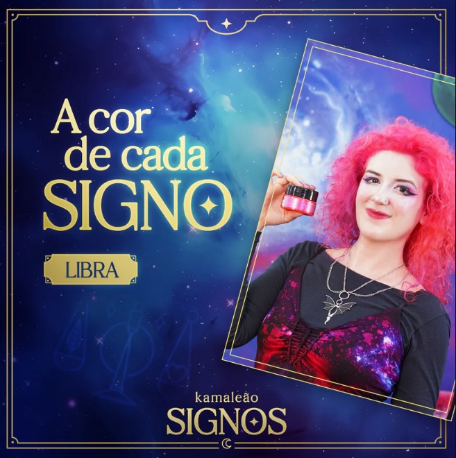 Máscara Pigmentante Signos Libra (Rosa) 100g Kamaleão Color - Unicolourfull